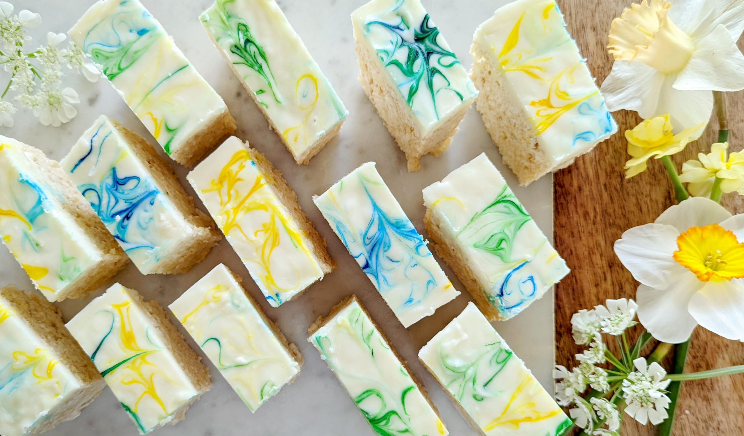 Springtime Dessert: Amazing White Chocolate Swirl Rice Krispie Treats