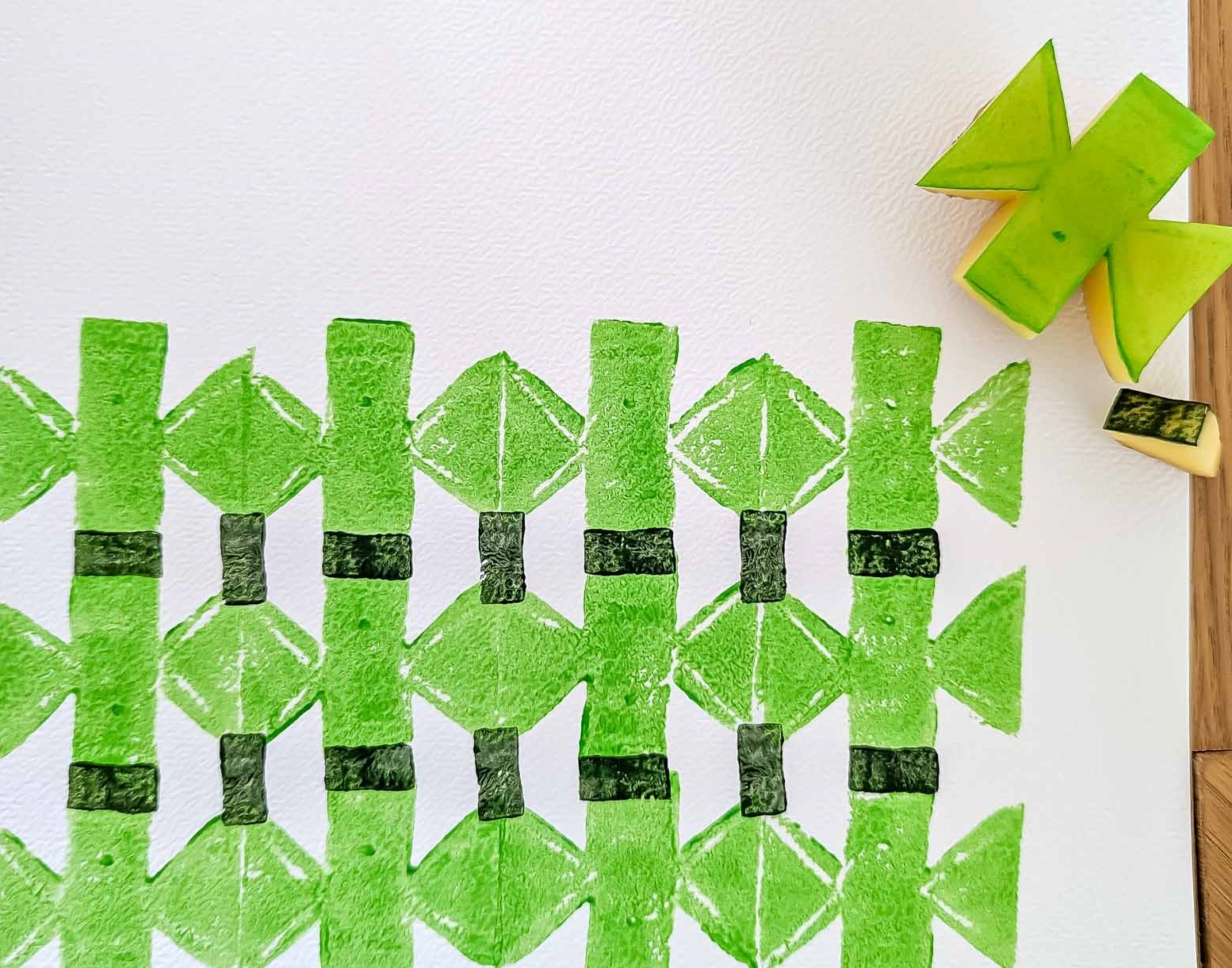 Potato Printing Part 1: How To Make A Potato Stamp